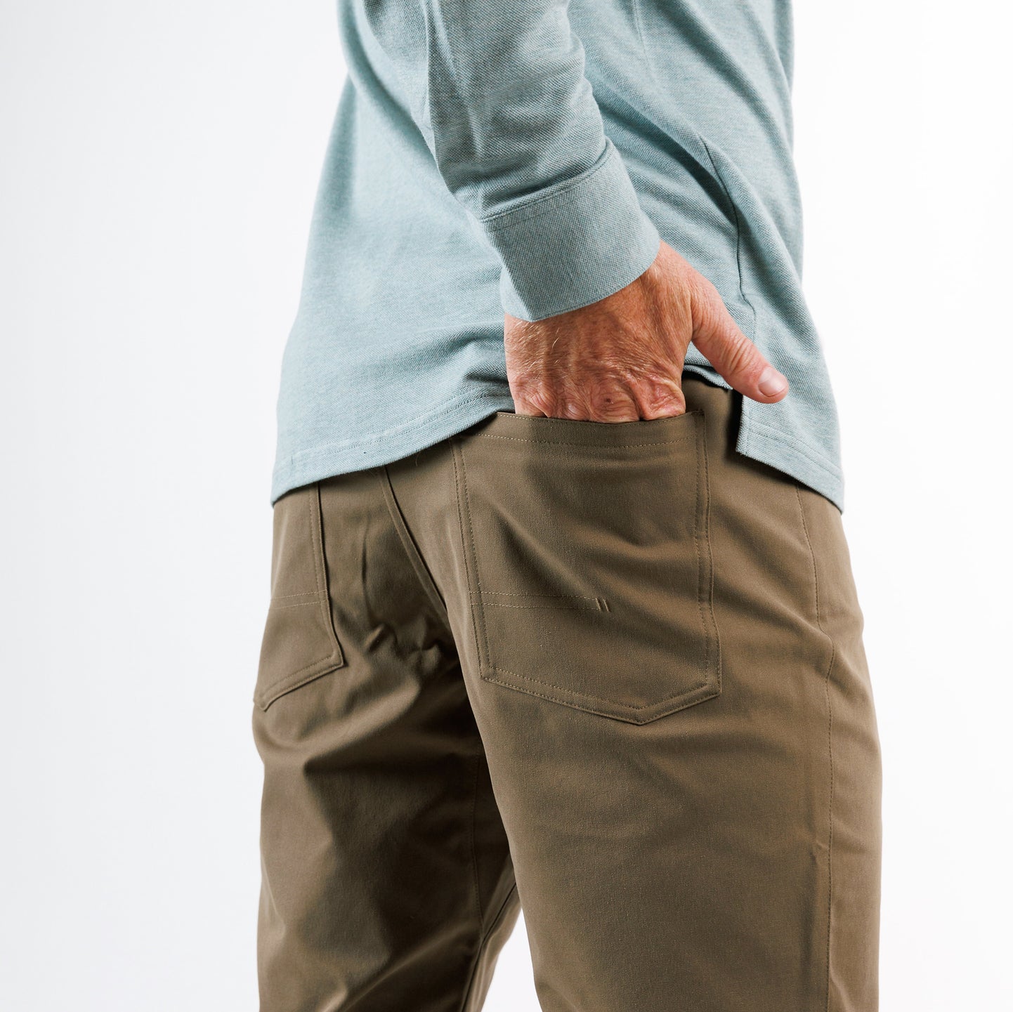 Tour Pant in Olive Khaki | Performance Travel, Commuter Pants | Myles ...