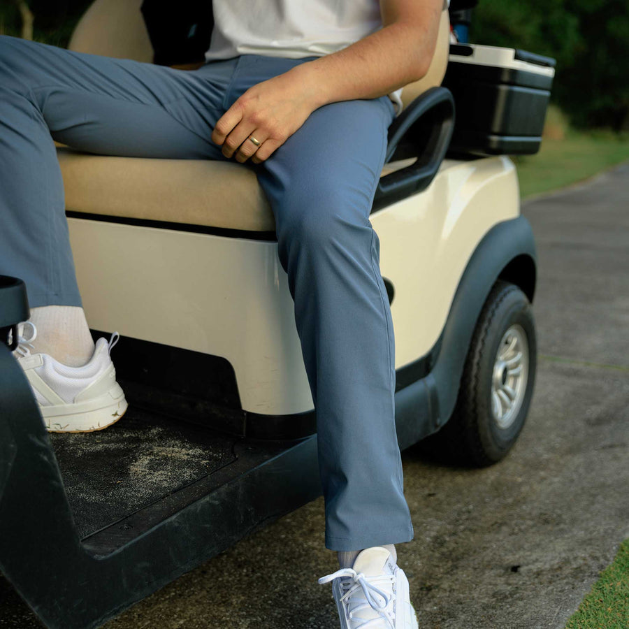 Tour Pant in Vintage Blue | Performance Travel, Commuter Pants | Myles ...