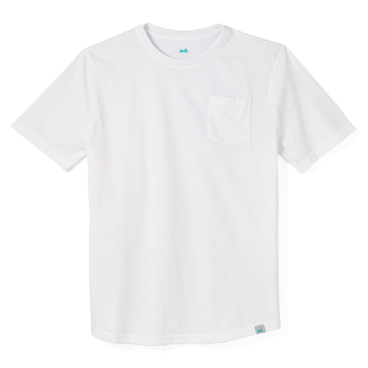 Everyday Pocket Tee in White | drirelease® | Myles Apparel | Myles Apparel