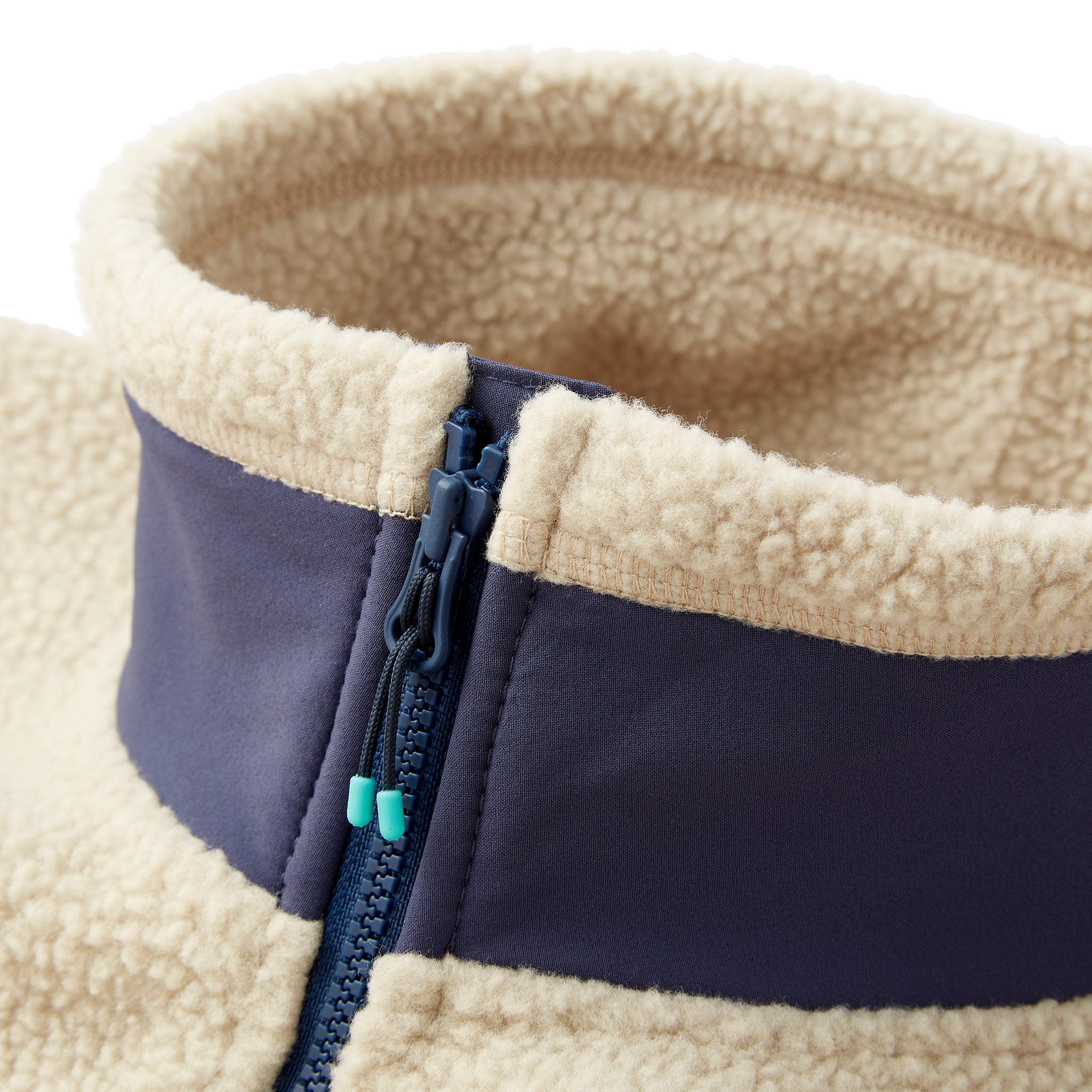 High Pile Sherpa Jacket in Khaki | Men's Zip-Up Fleece Jacket by Myles ...