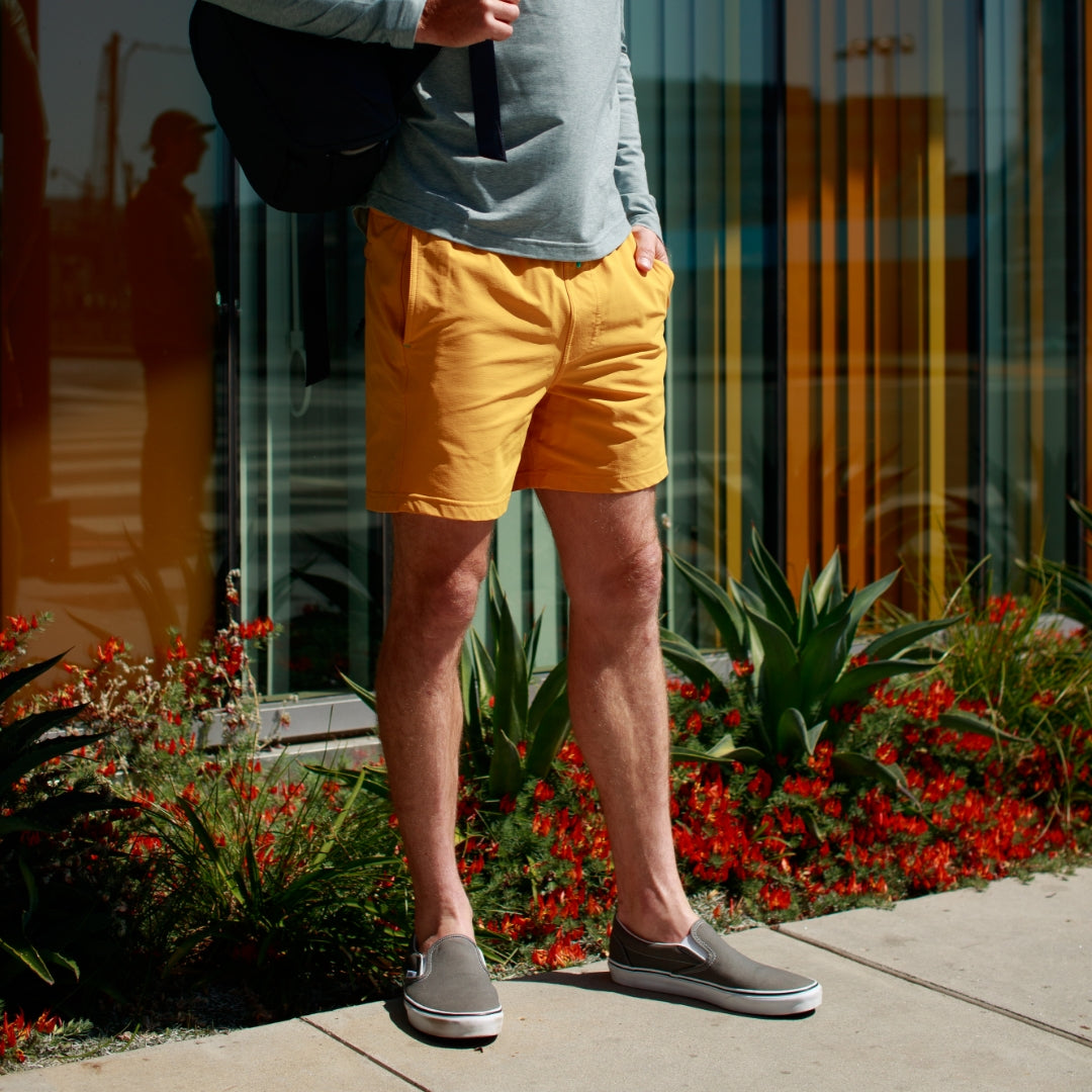 Everyday Short in Mineral Yellow | Athletic Shorts | Myles Apparel ...