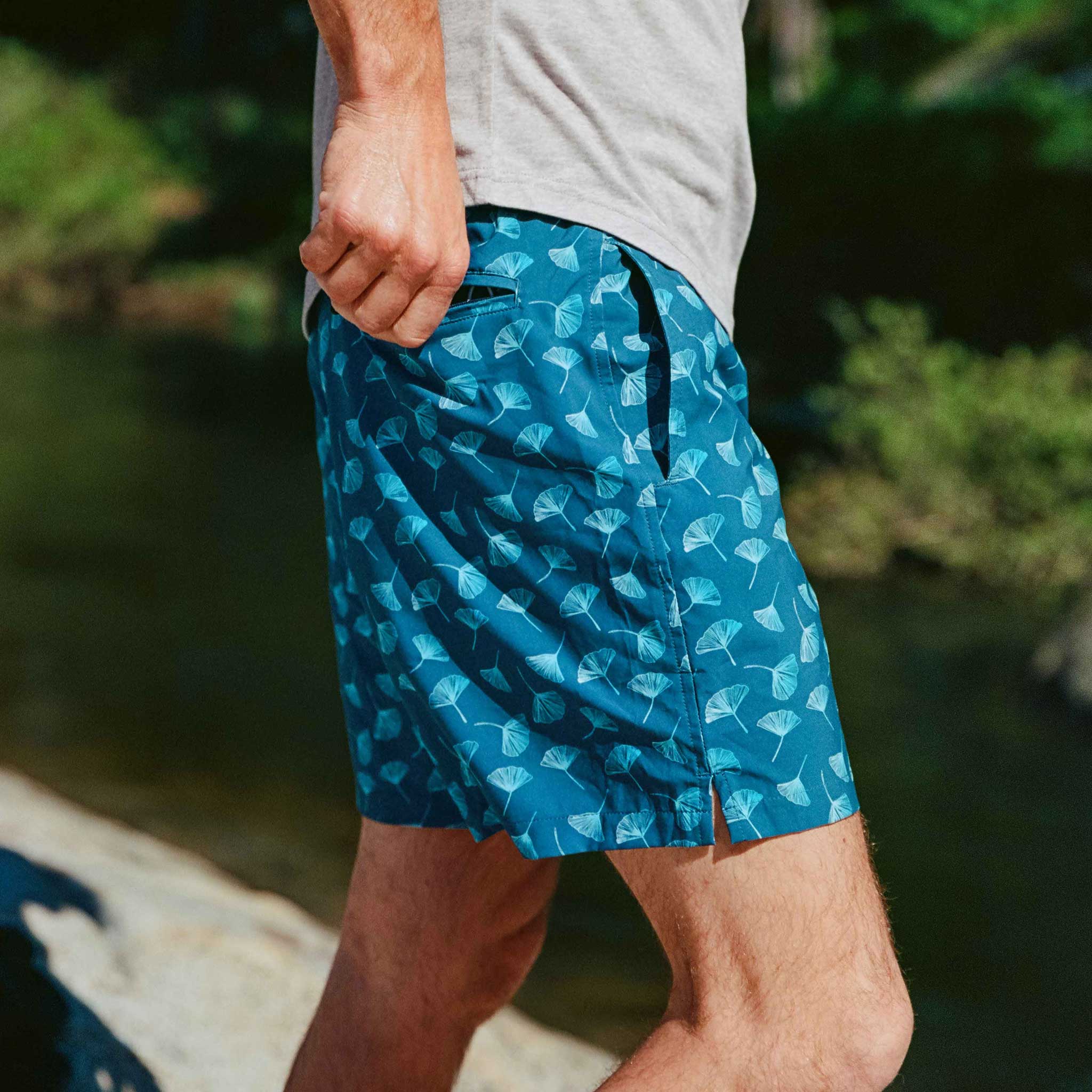 Catalina Swim Trunks in Royal Ginkgo Blue | Hybrid Swim Shorts | Myles ...
