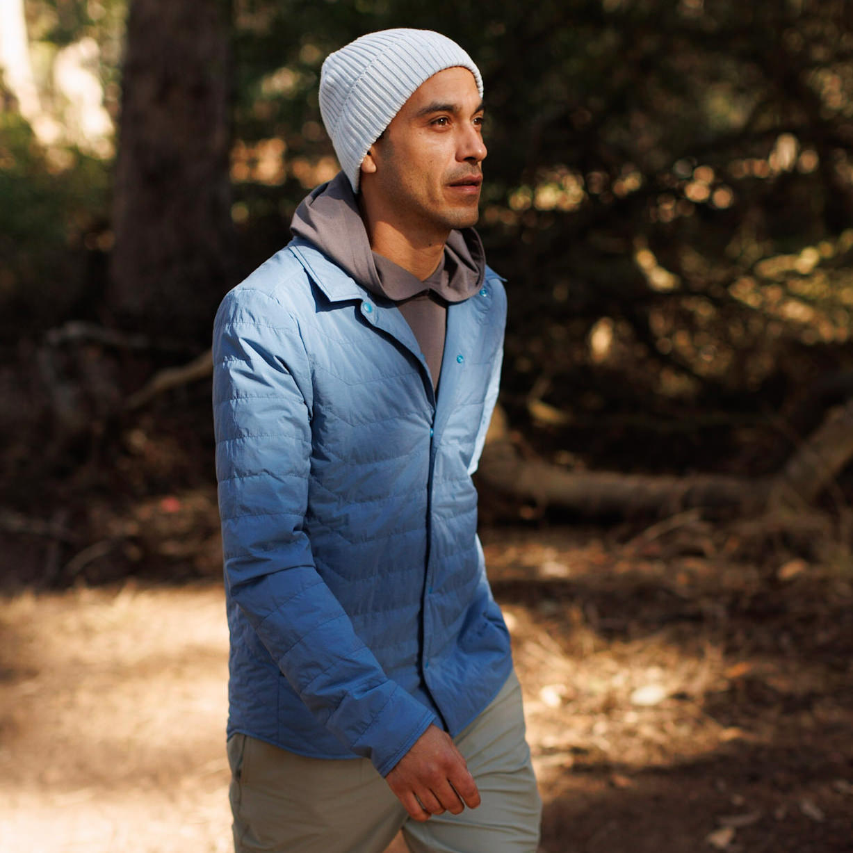 Knit Beanie in Ice Blue | Myles Apparel | Myles Apparel